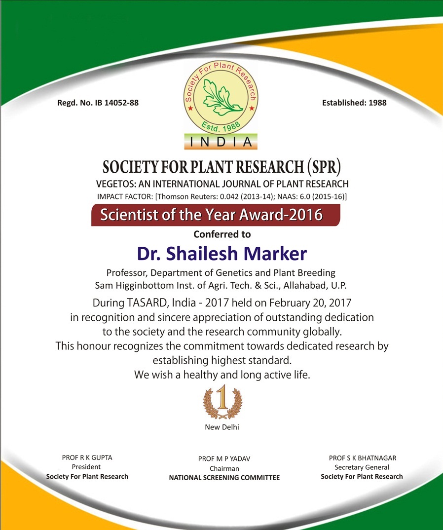Awards-Scientist of The Year Award